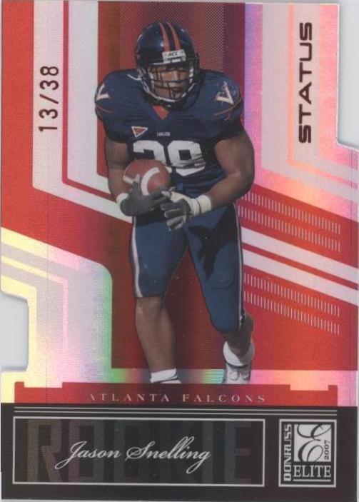 2007 Donruss Elite - Rookie Jason Snelling #153 Status Die-Cut /38 (RC ...