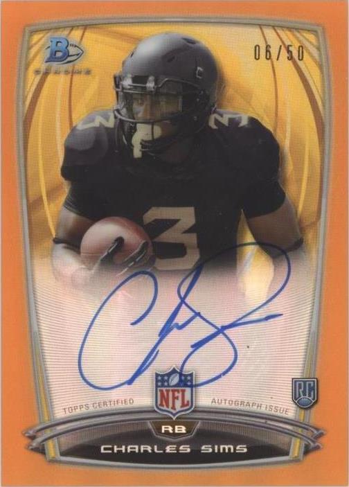2014 Bowman - Rookie Chrome Refractor Autograph Orange Border #76 ...