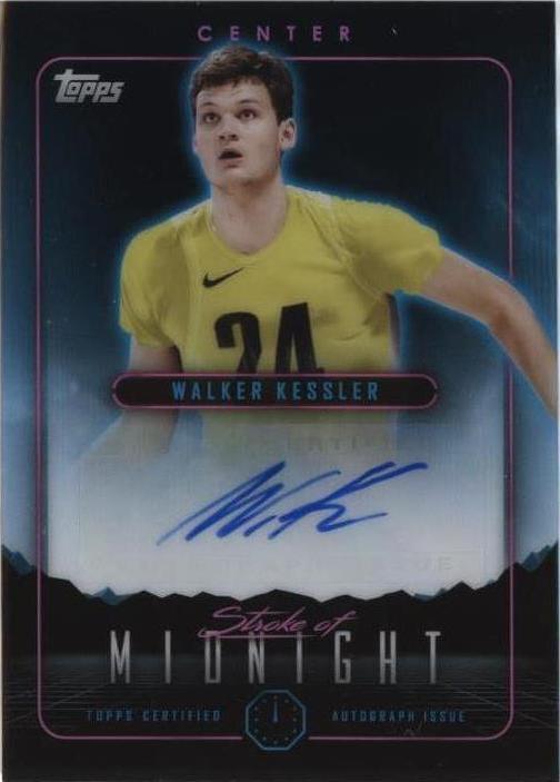 2023-24 Topps Midnight - Stroke of Midnight Autographs Walker Kessler # ...