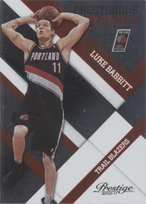 2010-11 Prestige - Prestigious Picks Luke Babbitt #16 Orange /299 (RC ...