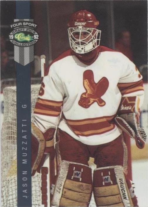 1992 Classic Four Sport Draft Pick Collection - Jason Muzzatti #221 (RC ...