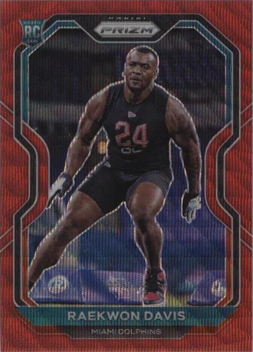2020 Panini Prizm - Rookie Red Wave Prizm #341 Raekwon Davis /149 (RC ...