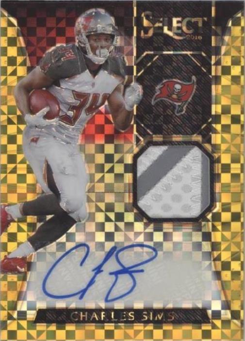 2016 Panini Select - Autographed Materials Gold Prizm #AM-CS Charles ...