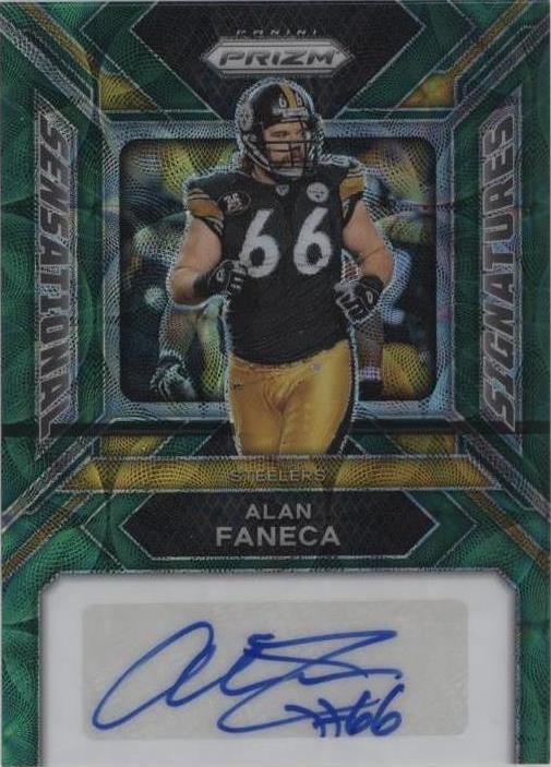 2023 Panini Prizm - Sensational Signatures Alan Faneca #SS-AF Green ...
