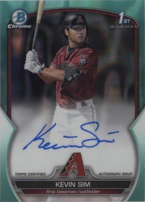 2023 Bowman Draft - Chrome Prospect Autographs Aqua Lava Refractor #CDA ...