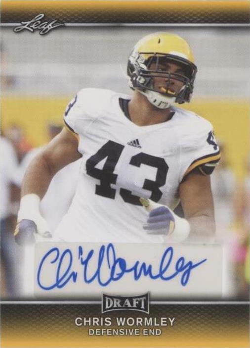 2017 Leaf Draft - Autographs Gold #A-CW2 Chris Wormley (AU, RC) for ...