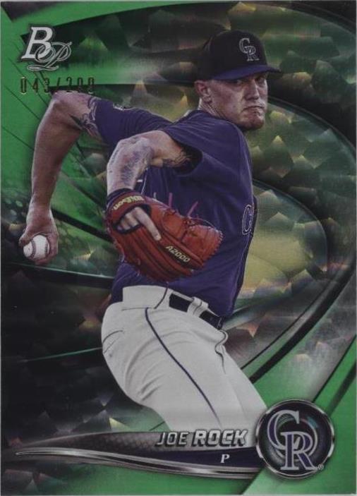 2022 Bowman Platinum - Top Prospects Joe Rock #TOP-63 Emerald Ice ...