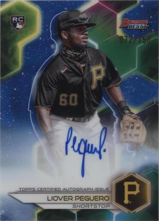 2023 Bowman's Best - Best of 2023 Autographs Blue Refractor #B23-LP Liover Peguero /150 (AU, RC ...
