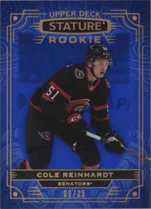 2022-23 Upper Deck Stature - Rookies Blue #194 Cole Reinhardt /35 (RC ...