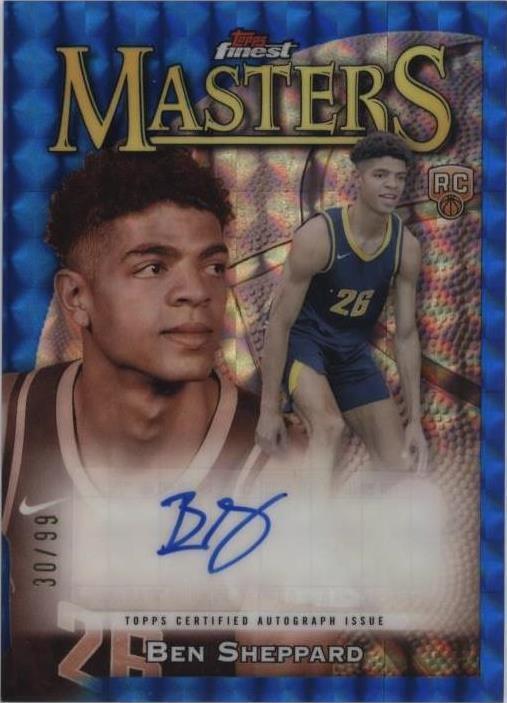2023-24 Topps Finest - Masters Autographs Ben Sheppard #MA-BS Blue ...