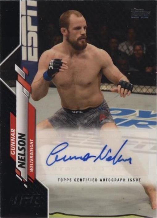 2020 Topps UFC - UFC Athlete Autographs Iceland Gunnar Nelson #UFCA-GNE ...