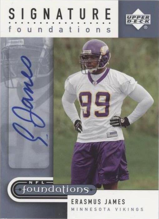 2005 Upper Deck NFL Foundations - Signature Foundations Erasmus James # ...