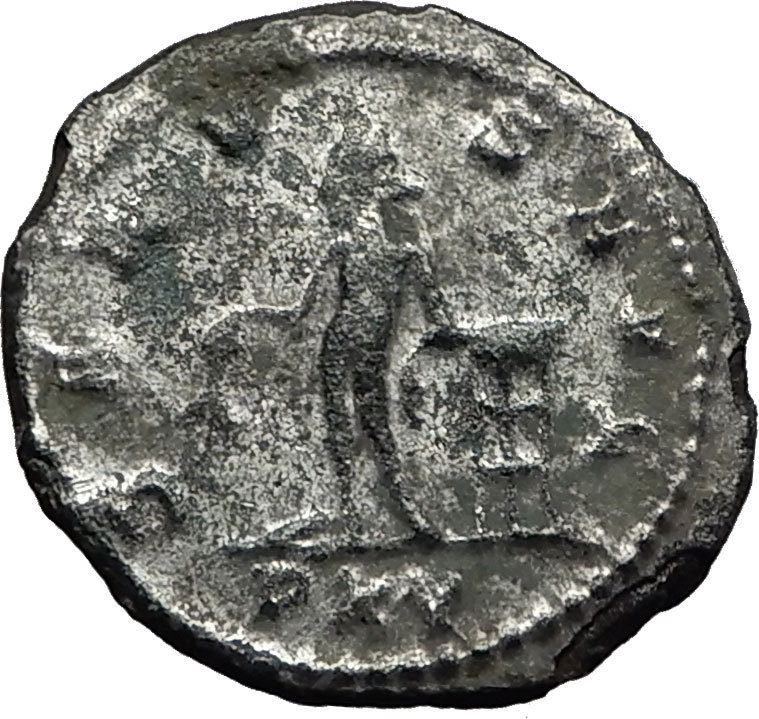 Rare I58533 | Gallienus 253ad Authentic Ancient Roman Coin Apollo Tripod