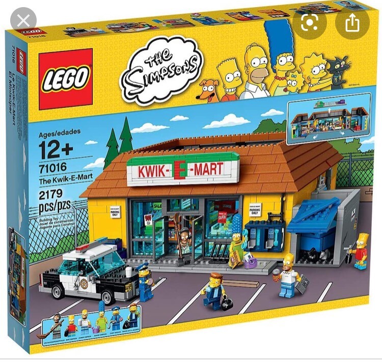 Lego the simpsons Kwik-e-mart shop figures police car boxed ...