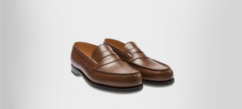 JM WESTON MOCASSIN 180 BROWN BOXCALF 7.5 C WITH BOX & PAPERS JM WESTON MOCASSIN 180 BROWN BOXCALF 7.5 C WITH BOX & PAPERS
