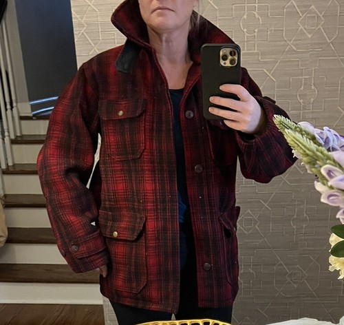VTG WOOLRICH Mackinaw Woolen Mills Buffalo Plaid Hunting VTG WOOLRICH Mackinaw Woolen Mills Buffalo Plaid Hunting