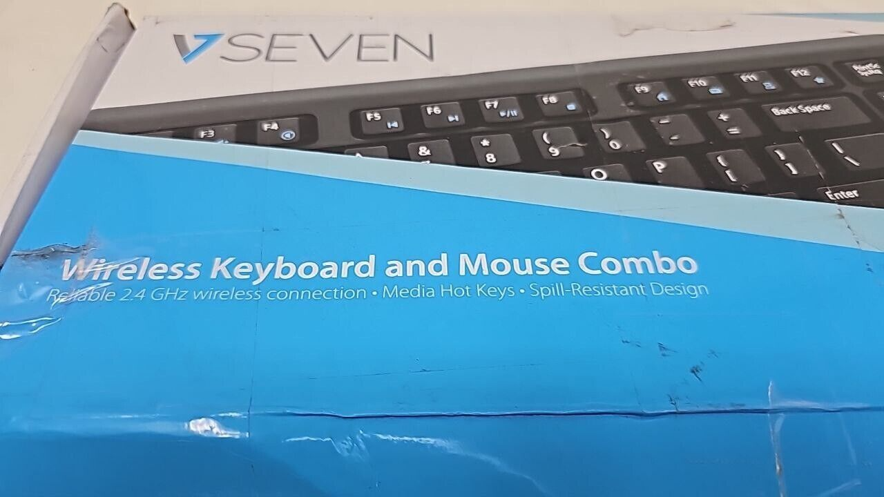 And Optical Mouse V7 Wireless Keyboard