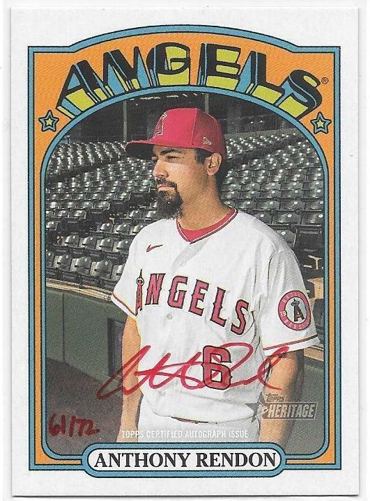 2021 Topps Heritage - Real One Autographs Anthony Rendon #ROA-AR ...
