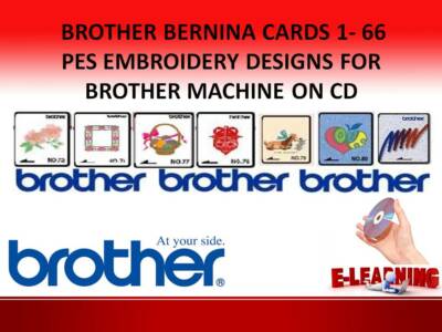 Brother Embroidery Machine Cards for sale in UK