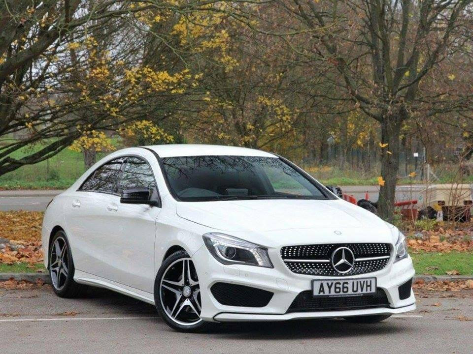 White Mercedes Cla Sport