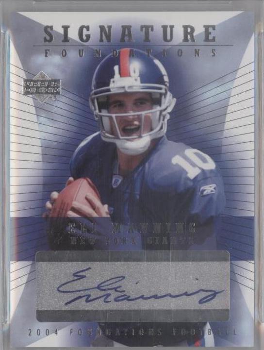 2004 Upper Deck Foundations - Signature Foundations Eli Manning #SF-EM (AU, RC) for sale online ...
