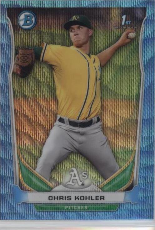 2014 Bowman - Prospects Chrome Blue Wave Refractor #BCP103 Chris Kohler ...