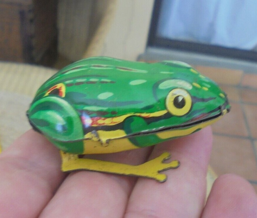 VINTAGE Tin Litho Wind up Toy Frog West GermanyのeBay公認 VINTAGE Tin Litho Wind up Toy Frog West GermanyのeBay公認