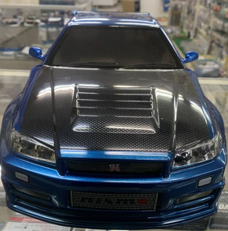 NEW TAMIYA 1/10 RC NISSAN R34 GTR GT-R Z-TUNE BULE PAINTED NEW TAMIYA 1/10 RC NISSAN R34 GTR GT-R Z-TUNE BULE PAINTED
