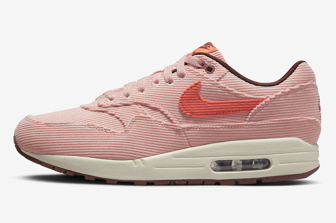 Nike Air Max 1 PRM Corduroy Coral Stardust FB8915-600 Mens Nike Air Max 1 PRM Corduroy Coral Stardust FB8915-600 Mens