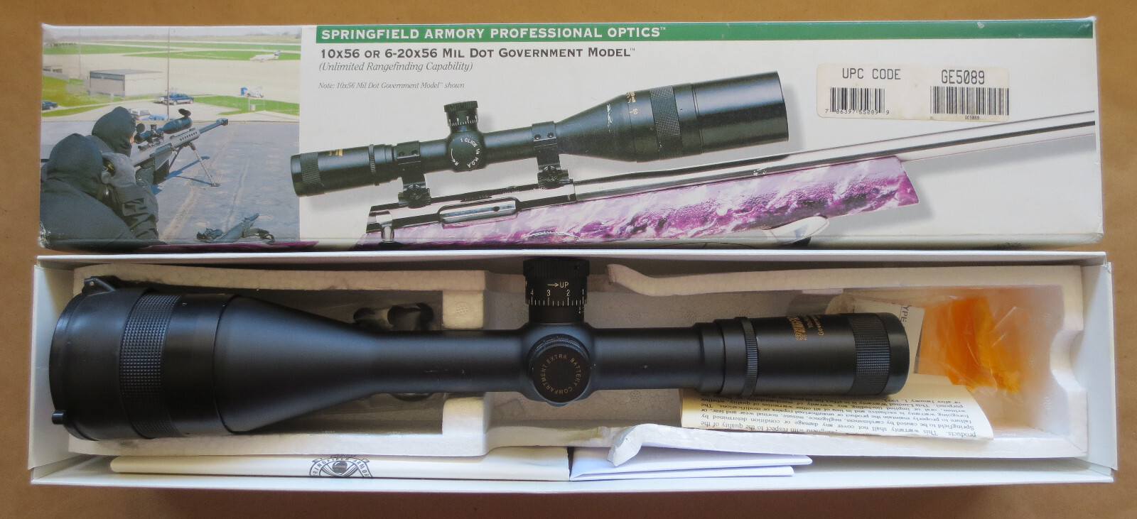 Springfield Armory 10X56 Fixed Power Rifle Scope 30mm