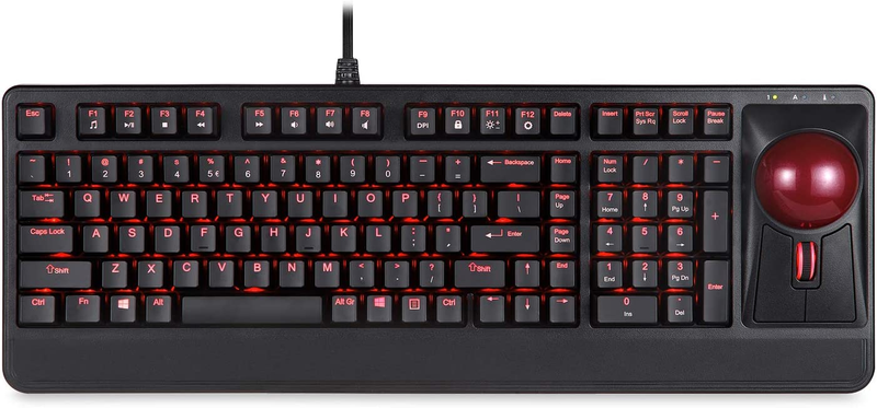 Wired Keyboard With Trackpad Perixx PERIBOARD-505H PLUS, Wired USB ...