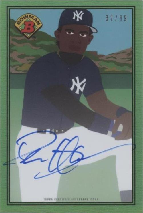 2021 Topps 1989 Bowman X Keith Shore - Deion Sanders #29-A Green Foil ...