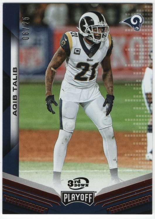 2019 Panini Playoff - 3rd Down #173 Aqib Talib /25 for sale online | eBay