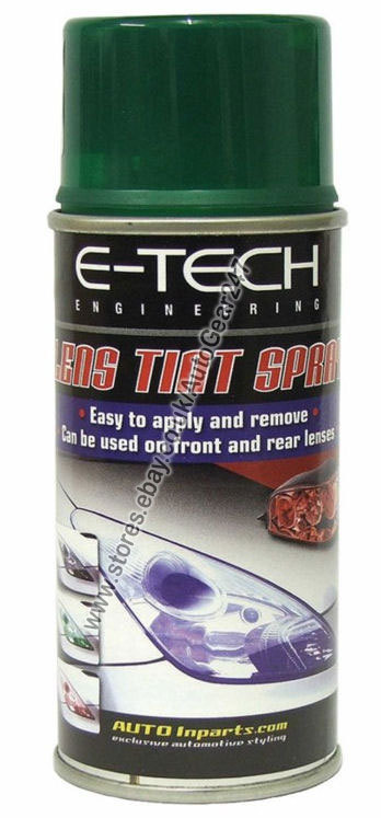 E-Tech Bike Car Glass Plastic Rear Tail Lamp Lens Green Tint Tinting ...