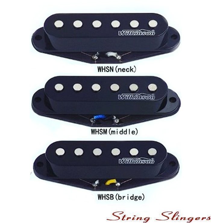 Wilkinson WHS Hot Single Coil set of 3 Pickups, Black | eBay