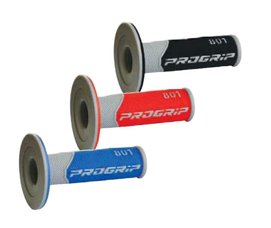 Pro Grip - XF-50-77-8016 - 801 Dual Density MX Grips, Red/Gray for sale ...