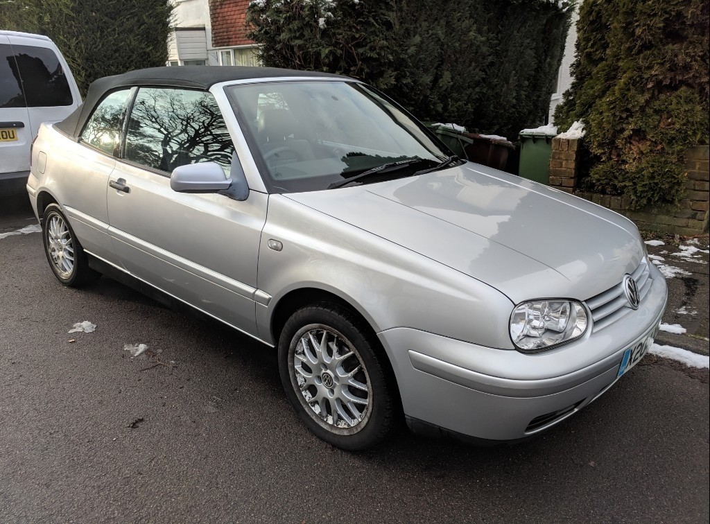 Golf Convertible Auto 2.0 Silver 2000 Reg, MOT Jan 2020, Low Mileage ...