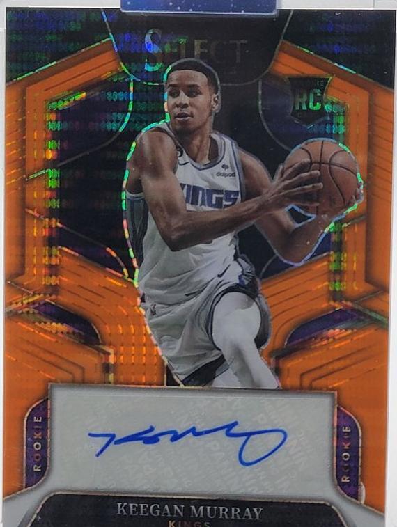 2022-23 Panini Select - Rookie Signatures Keegan Murray #RS-KGM Neon ...