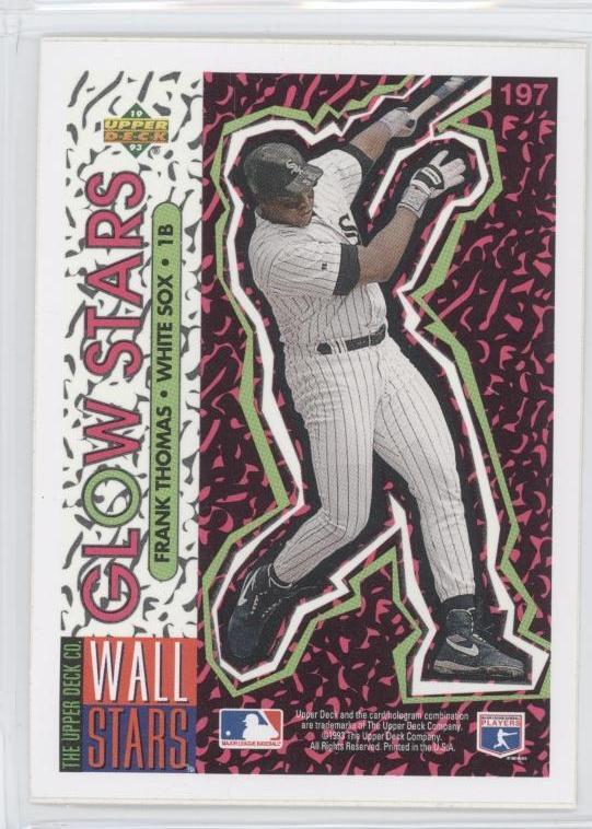 1993 Upper Deck Fun Pack - Glow Stars Frank Thomas #197 for sale online ...