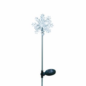 Solar Powered Snowflakes 3D Yard Garden Stake Color Changing LED Light ...