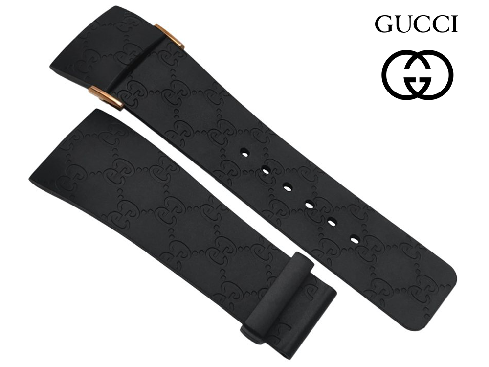 Original Gucci i-Gucci 114-2 Replacement Black Rubber Watch Original Gucci i-Gucci 114-2 Replacement Black Rubber Watch