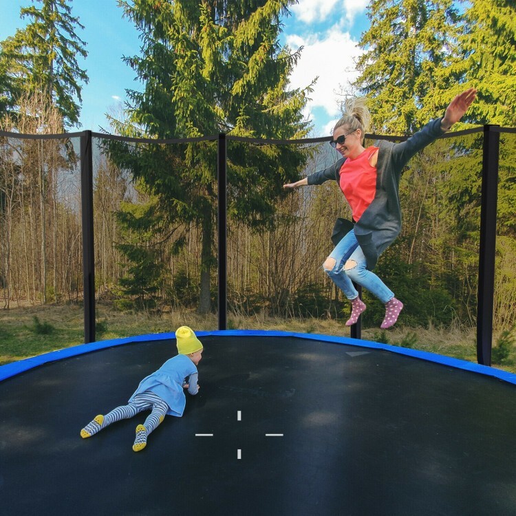 10' House Trampoline Outdoor Jump Enclosure Net Combo