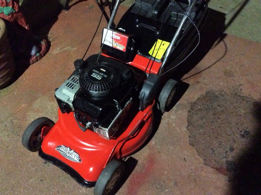 Rover 55 Quantum XM petrol lawnmower Self propelled Key Start Briggs ...