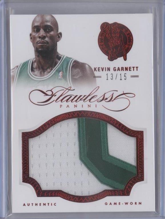2012-13 Panini Flawless - Patches Ruby #28 Kevin Garnett /15 (MEM) for ...