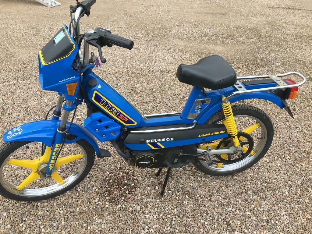 Peugeot 103 Sp Lc 1987 Only 300 Miles 50cc Classic Moped 2 Stroke Road ...