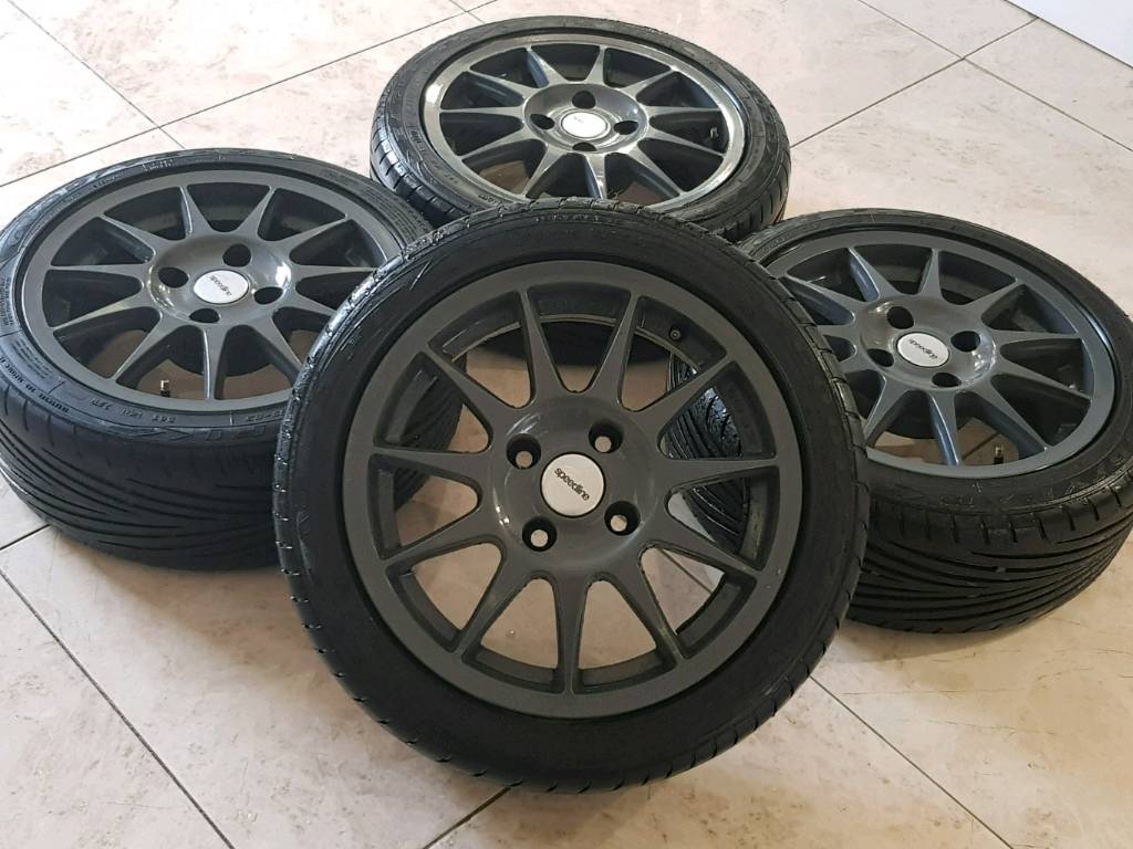 *x1 ANTHRACITE SPEEDLINE CORSE 2118 RENAULT CLIO 172 182 ALLOY & x2 ...