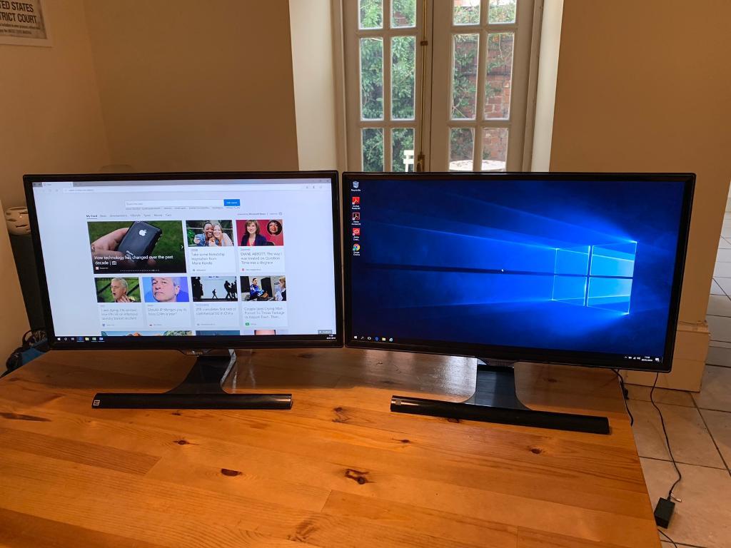 2 Samsung S24E390HL 24” monitors | in Clifton, Bristol | Gumtree
