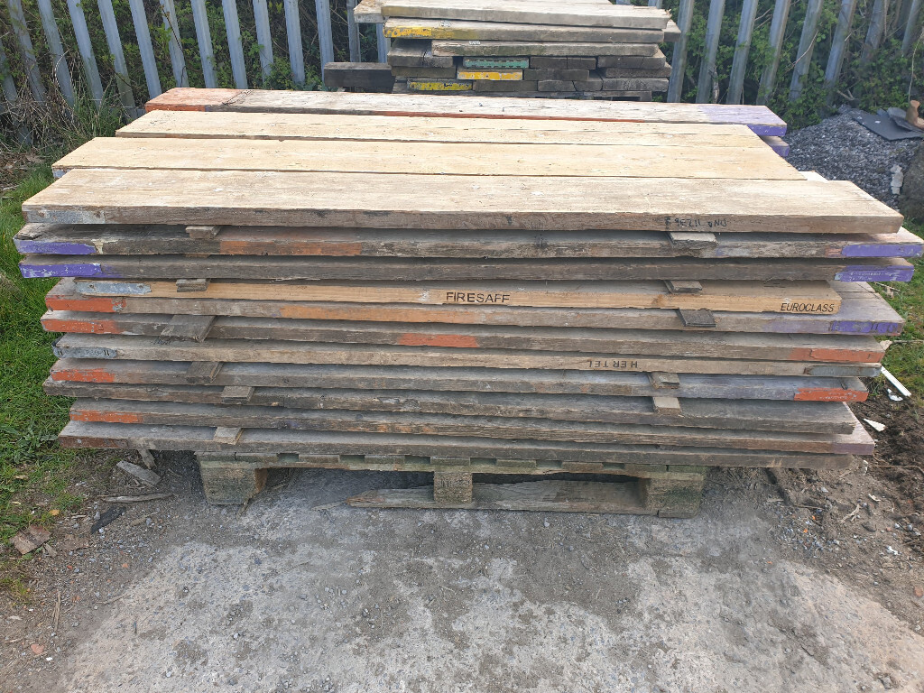 Reclaimed Wooden Scaffold Boards 12ft 10" / 3.9m Decking Garden Wood ...