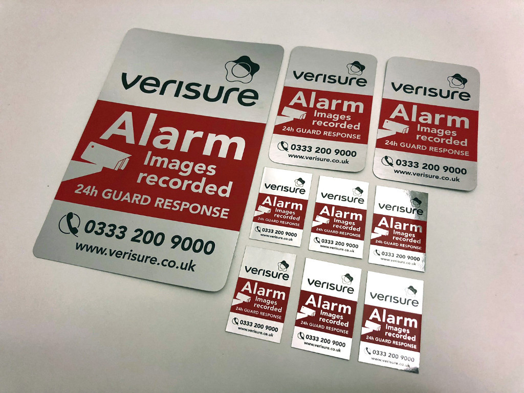 Verisure Alarm - Set of 9 original stickers/labels | in Kingston ...