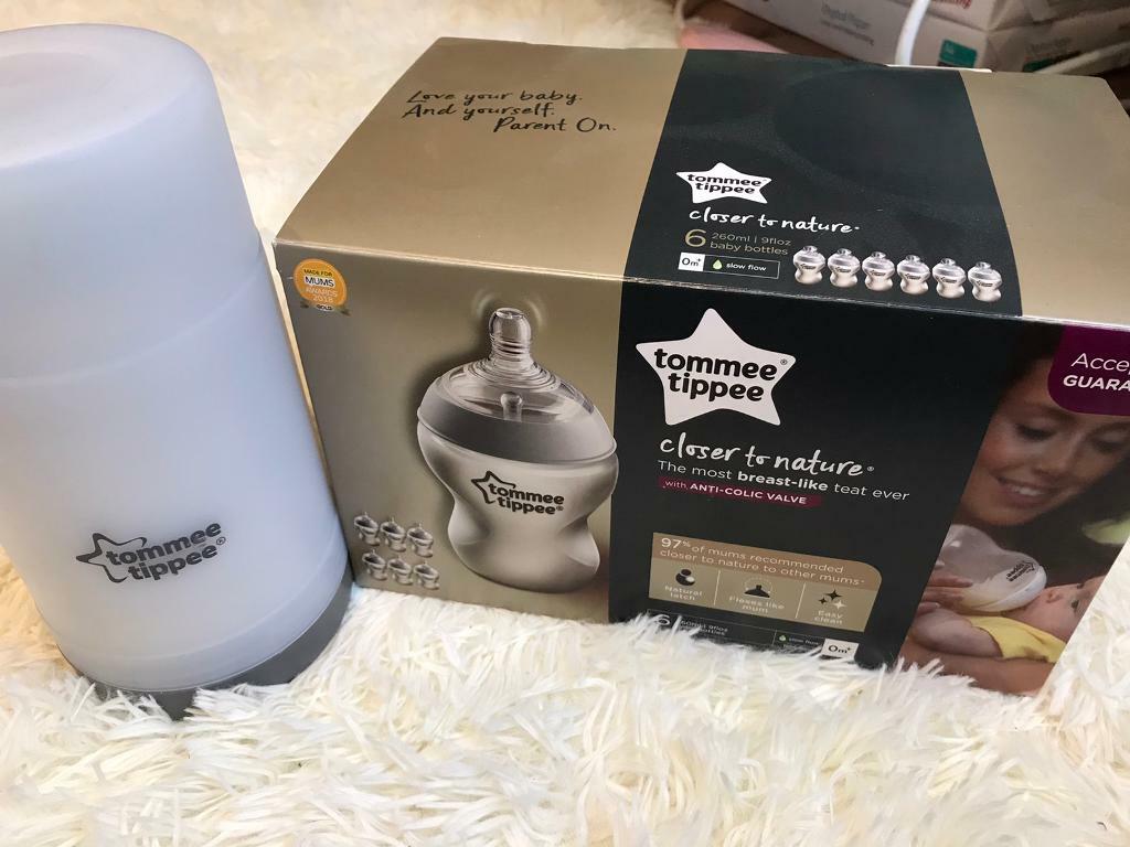 6 Tommy tippy baby bottles & flask. Bottles as new | in Havant ...
